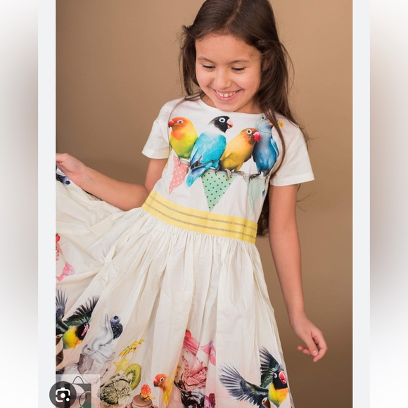 Molo | Dresses | Molo Ice Ice Candy Parrots Ice Cream Organic Cotton ...